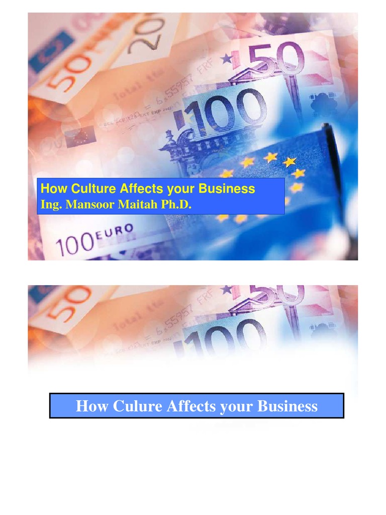 How Culture Affects Your Business | PDF
