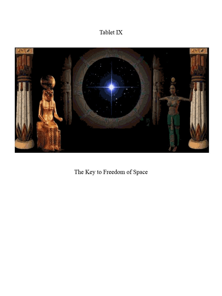 The Emerald Tablets of Thoth Tablet IX - The Key To Freedom of Space | PDF