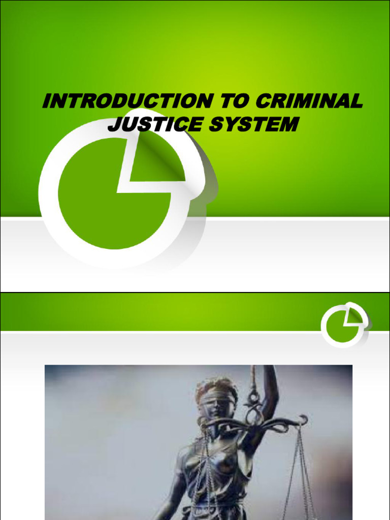 Introduction To Criminal Justice System | PDF