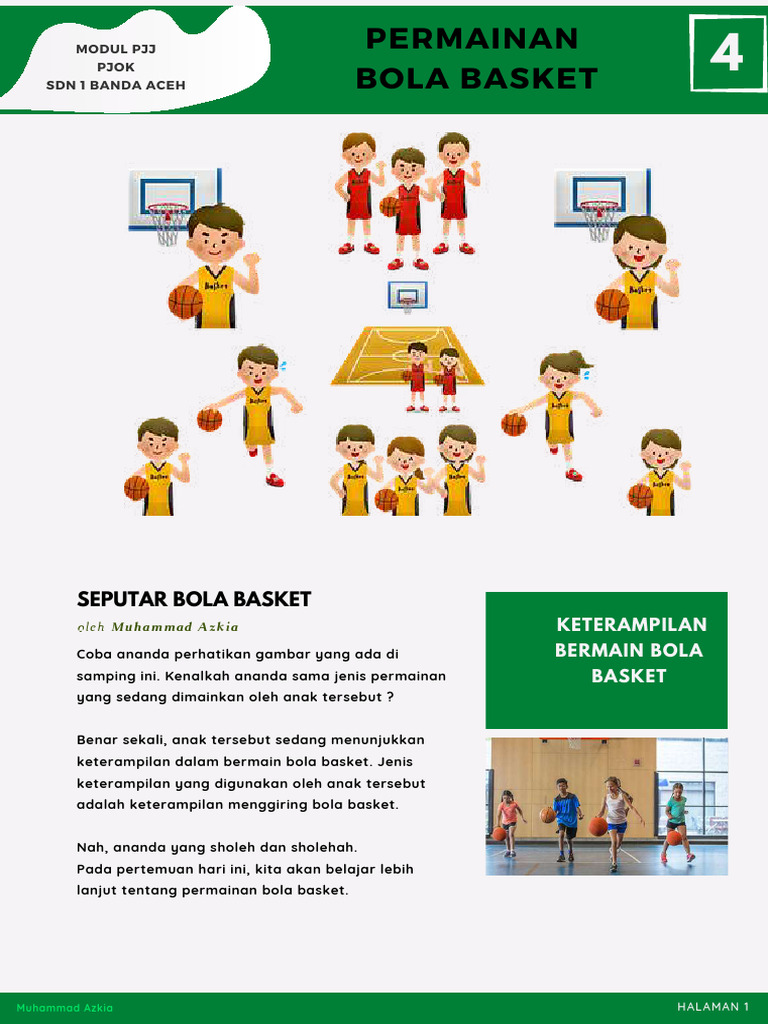 Keterampilan Dasar dalam Bola Basket | PDF