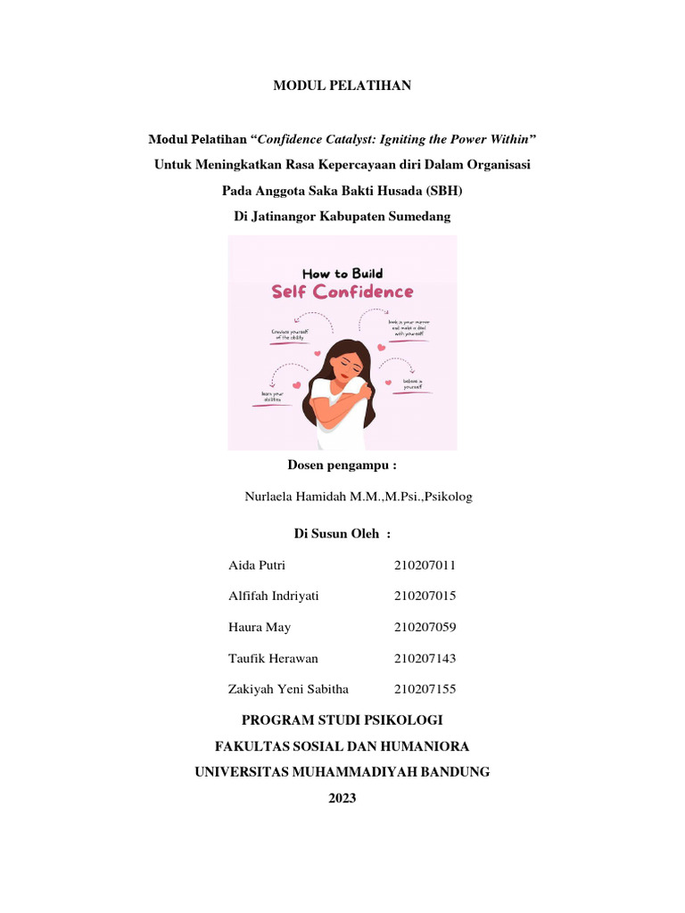Modul Pelatihan SELF CONFIDENT / KEPERCAYAAN DIRI LAUSTER | PDF