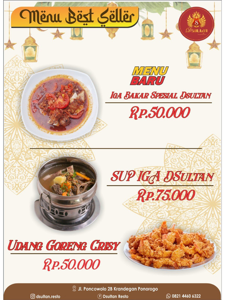 Paket Ramadan Dsultan Resto 2023 | PDF