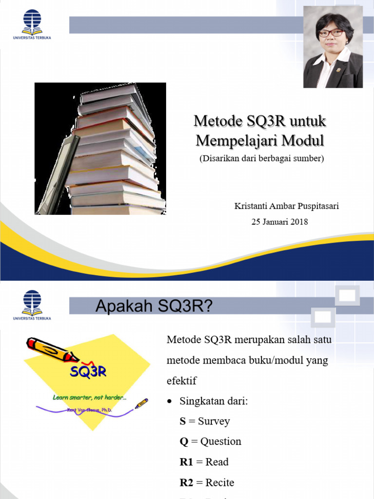 Metode SQ3R Untuk Mempelajari Modul Edited | PDF | Karier & Perkembangan | Sains & Matematika