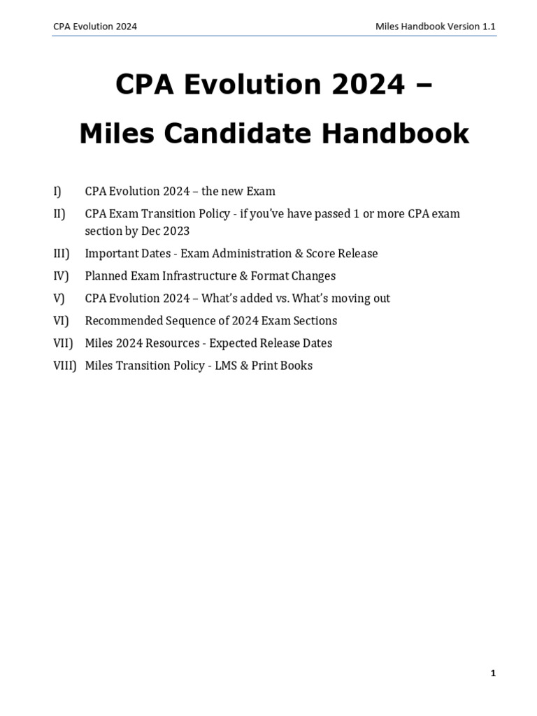 CPA Exam Changes and Transition 2024 | PDF