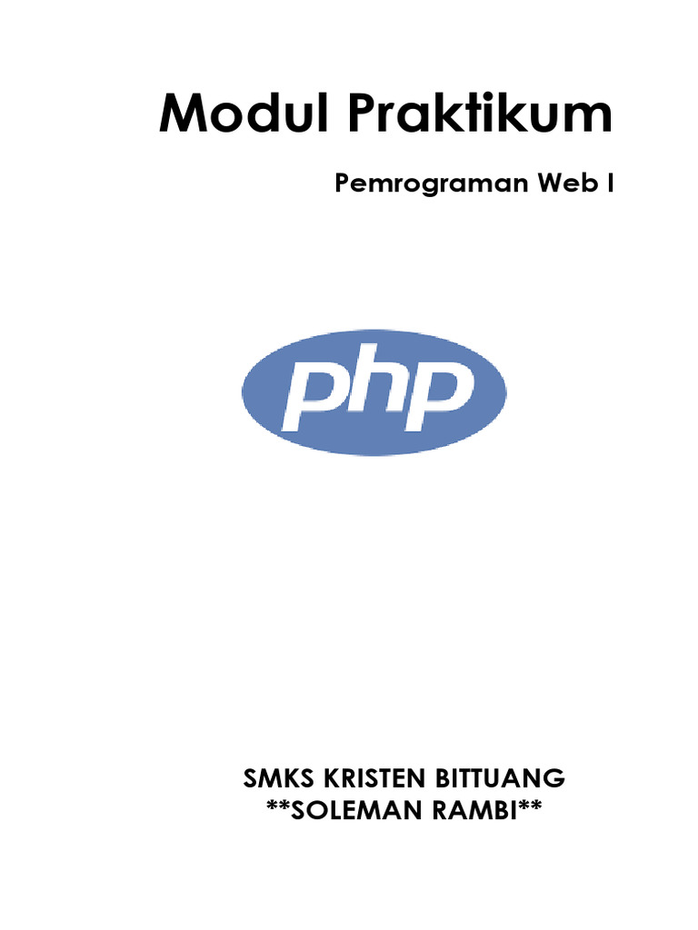 Modul Pemrograman Web I Ti Fix | PDF