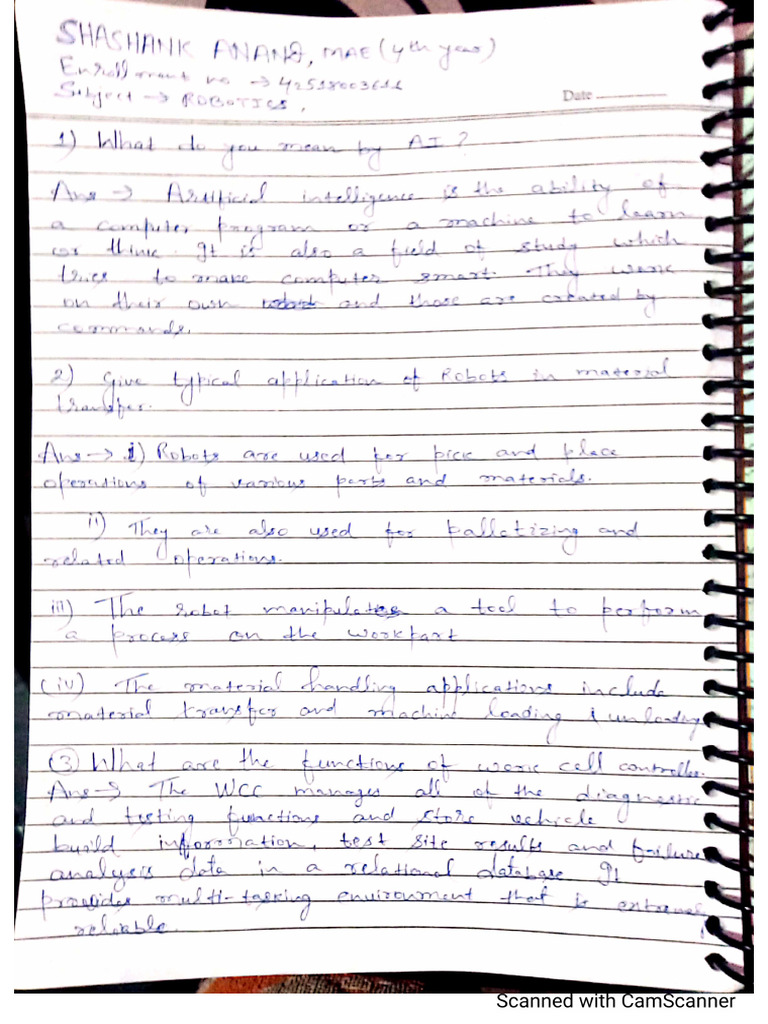 Robotics Assignment | PDF Robotics Assignment | PDF