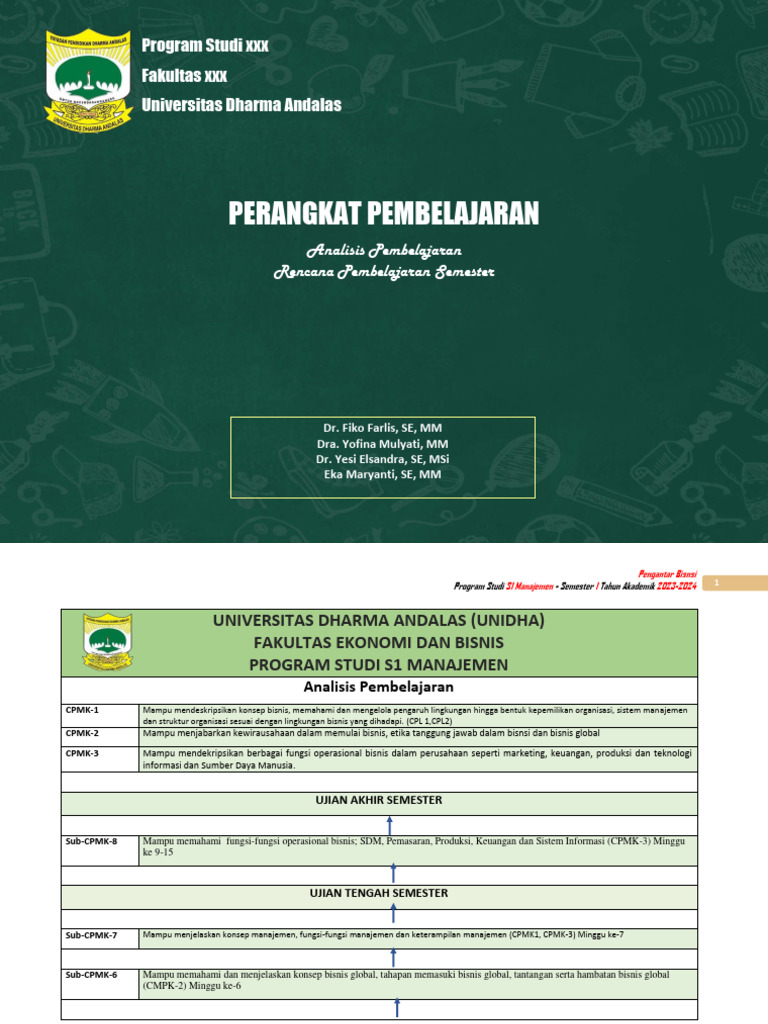 1022108003-RPS Kkni-Obe Pengantar Bisnis 2023 | PDF