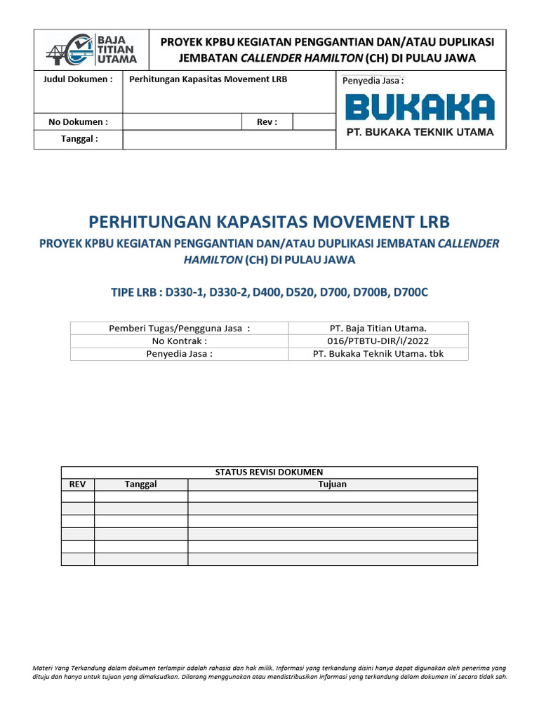 Kapasitas Movement LRB Jembatan | PDF | Teknologi & Rekayasa
