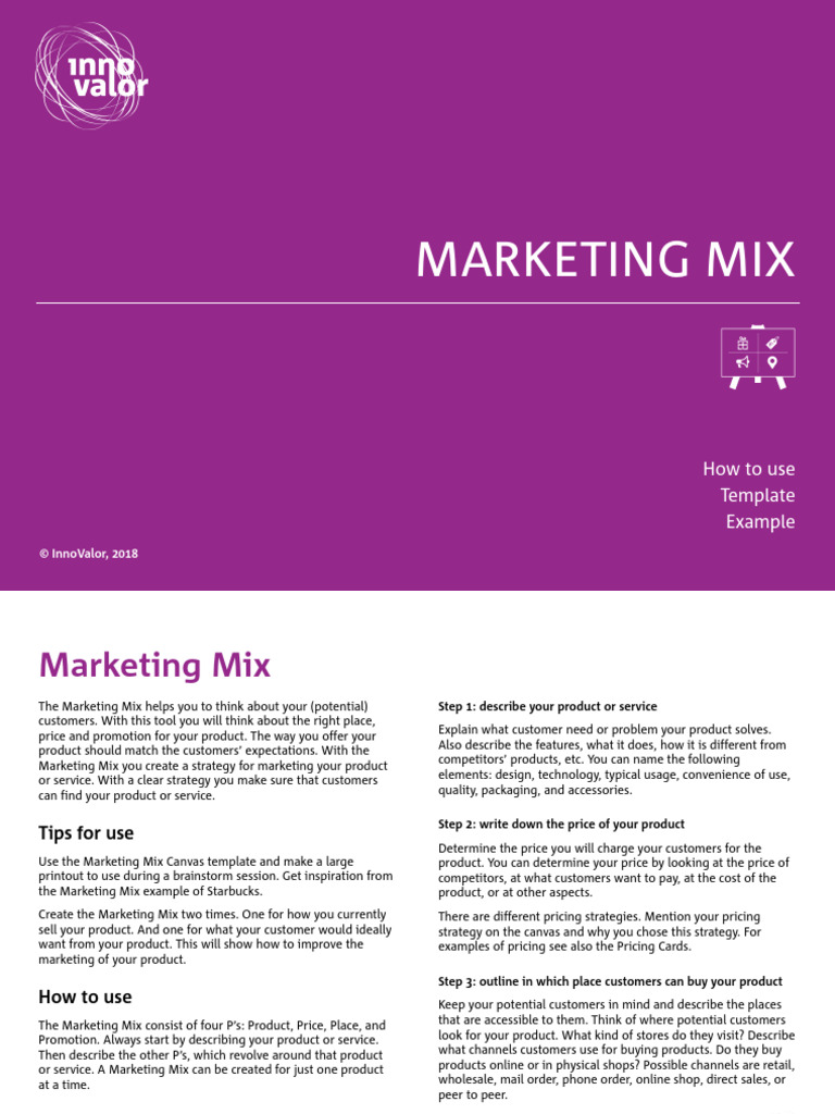 Marketing Mix | PDF