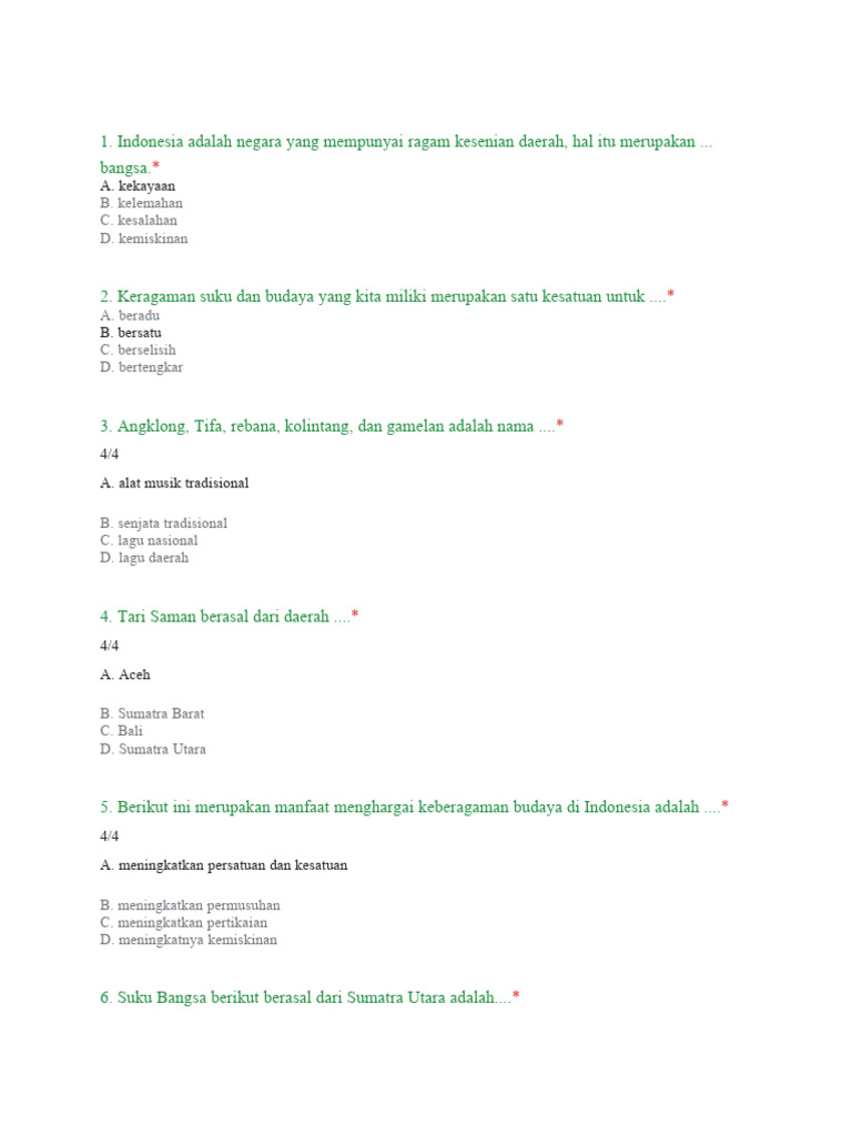 Soal Latihan PPKN Kelas 3 | PDF