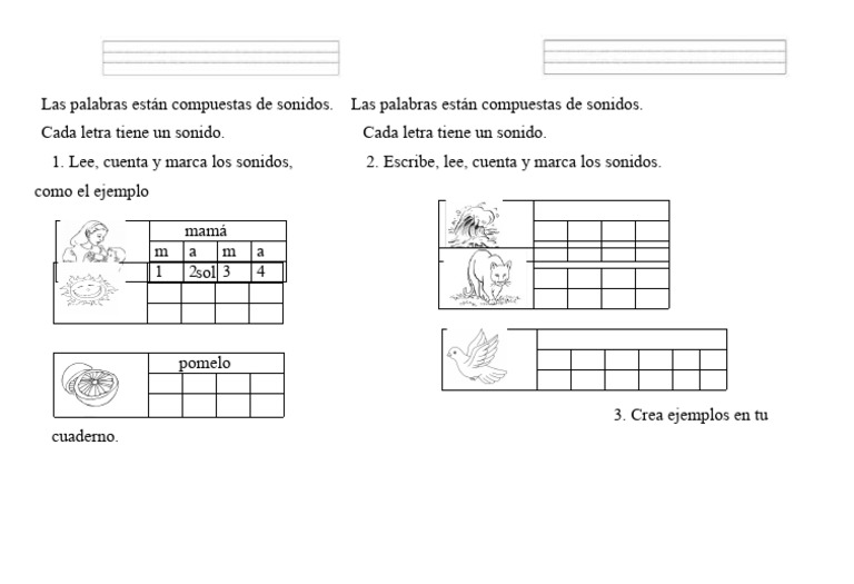 Conteo de Letras Sonidos | PDF