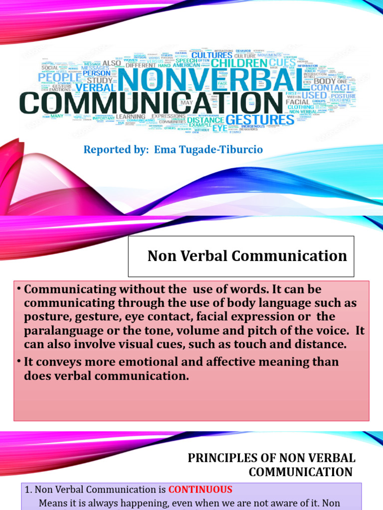 Non Verbal Communication Report | PDF