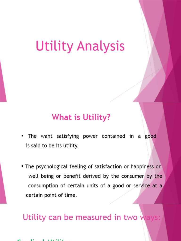 Utility Analysis | PDF