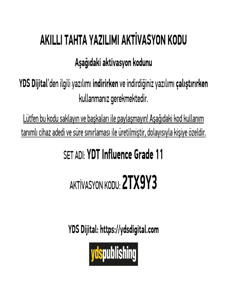 YDT Influence Grade 11 484 | PDF