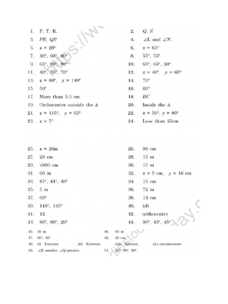 Congruence Set 1 Answery Pdf 