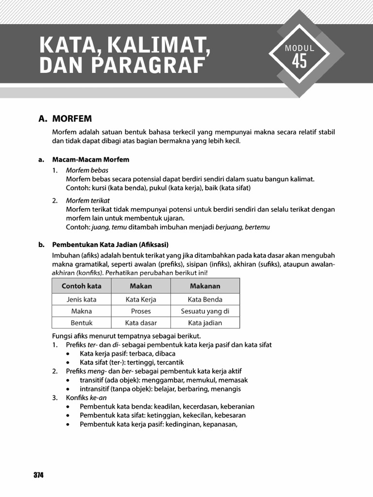 Kata, Kalimat, Dan Paragraf | PDF