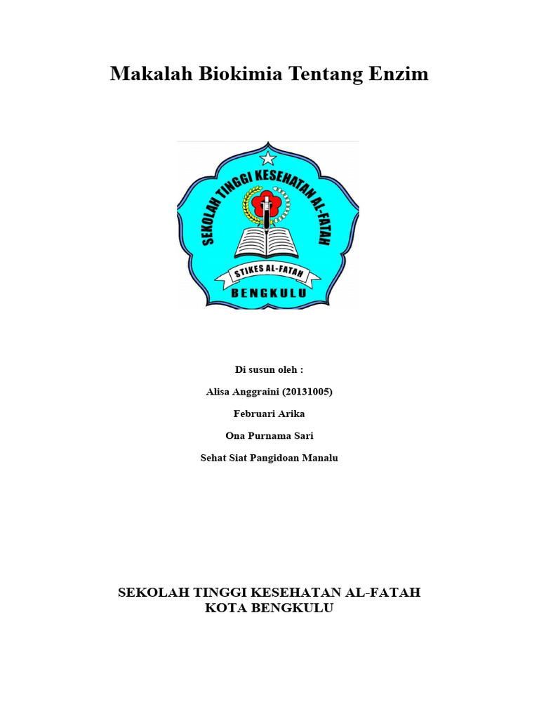 Makalah Biokimia Tentang Enzim | PDF