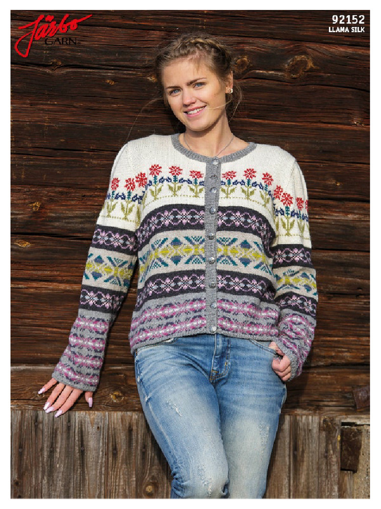 Damkofta med svenskt Fair Isle-mönster | PDF
