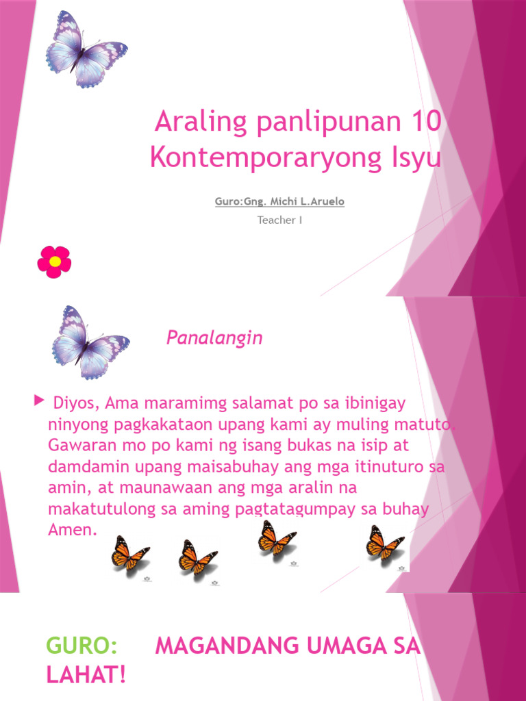 Araling Panlipunan 10 Kontemporaryong Isyu | PDF