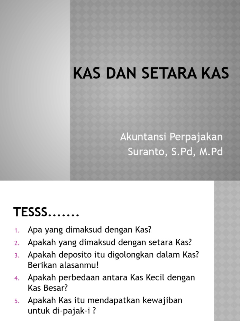 Kas Dan Setara Kas | PDF