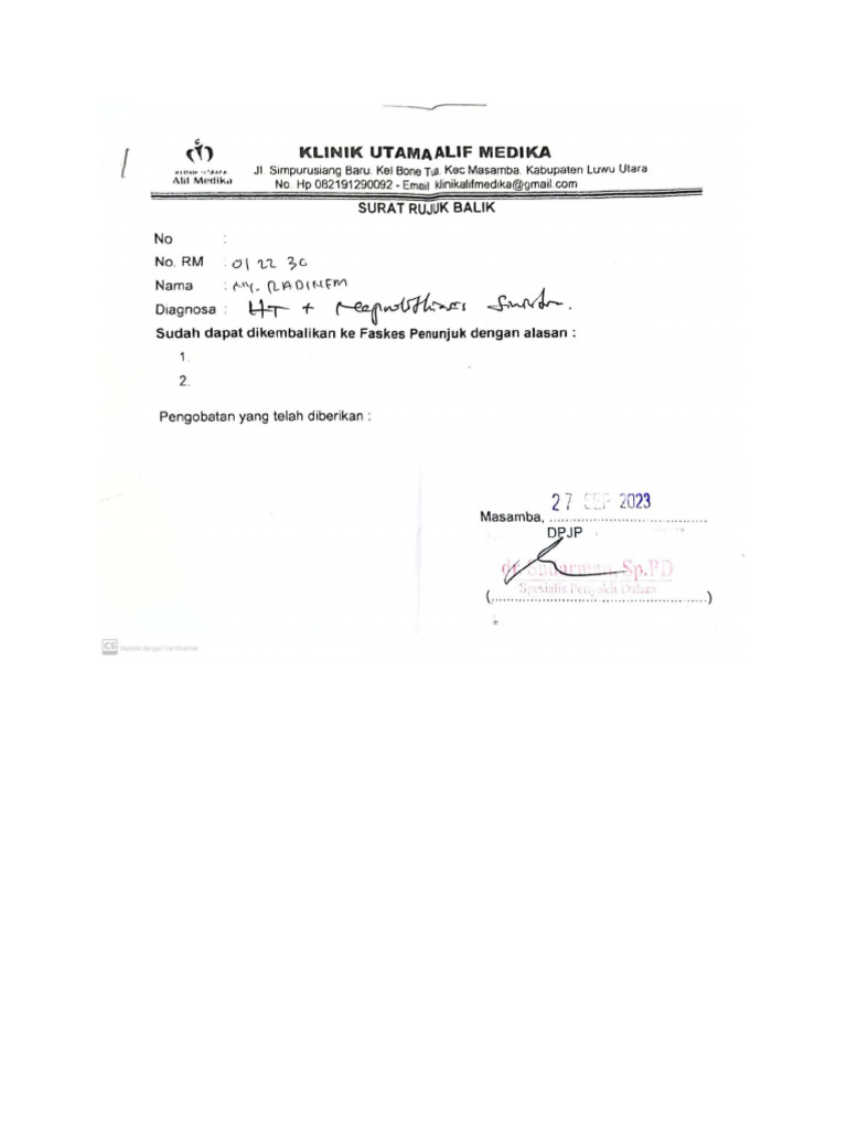 3.7.2.a CPPT Rujuk Balik | PDF