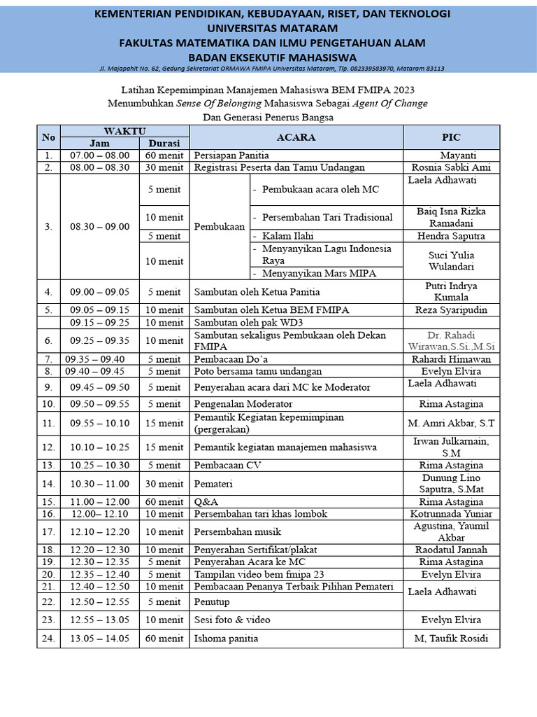 Rundown Kasar LKMM 23.NEW | PDF