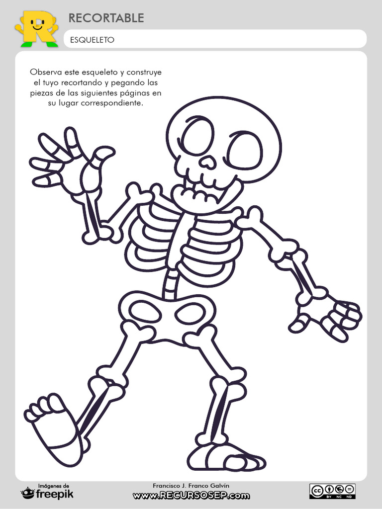 Esqueleto Aula Halloween | PDF