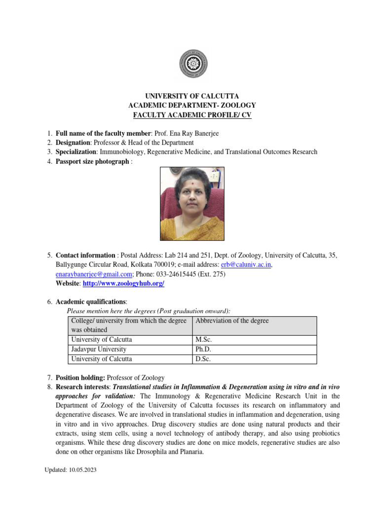 Ena Ray Banerjee | PDF | Science & Mathematics