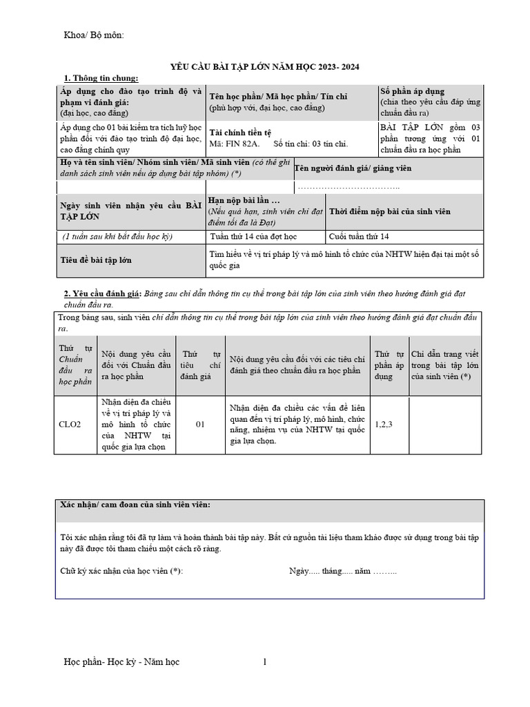TCTT - BTL 2023-2024 | PDF
