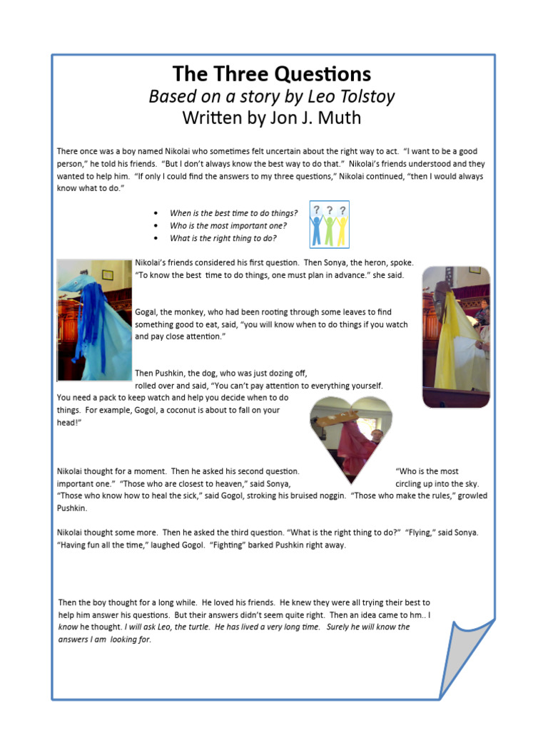 The Three Questions | PDF