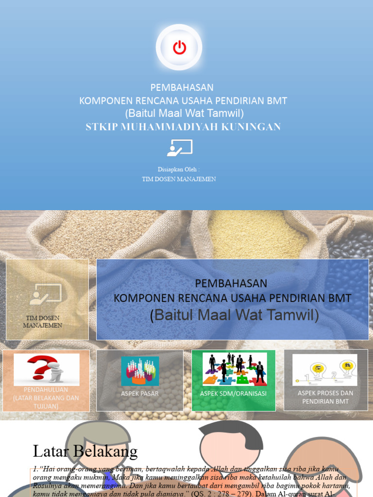 Proposal Komponen Rencana Usaha BMT STKIP Kuningan | PDF | Bisnis ...