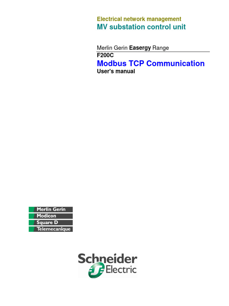 Modbus TCP Communication User's Manual | PDF