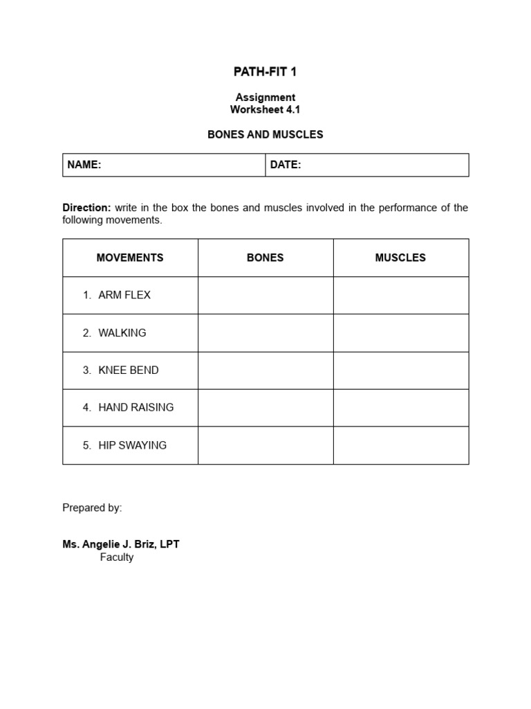 Path - Fit 1 Activity | PDF