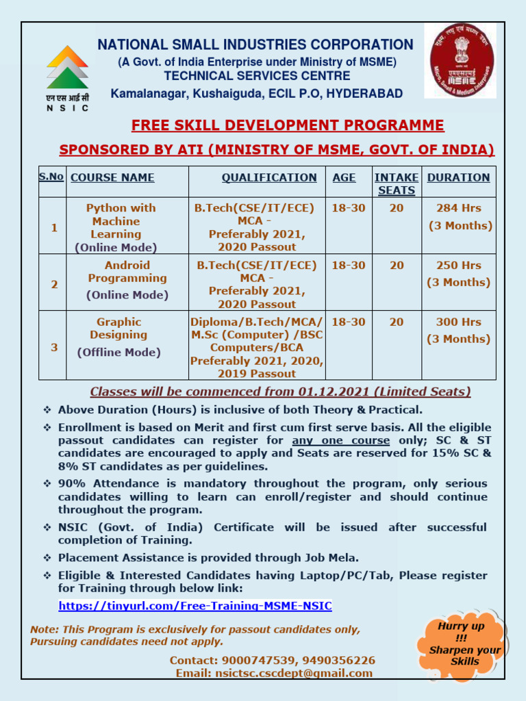 Free Skill Development Courses India | PDF