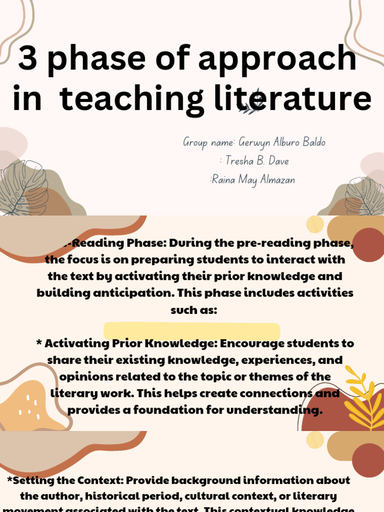 3 Phase of Approach in Teaching Literature - 20231010 - 212330 - 0000 ...