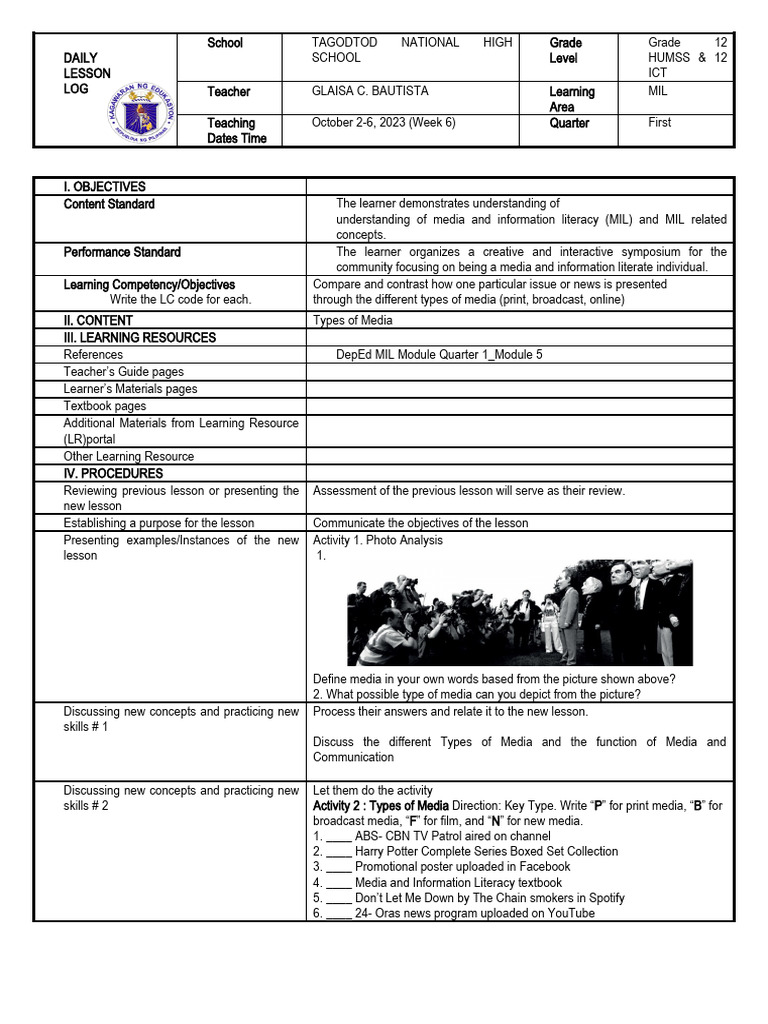 DLL - Mil - Week 6 | PDF