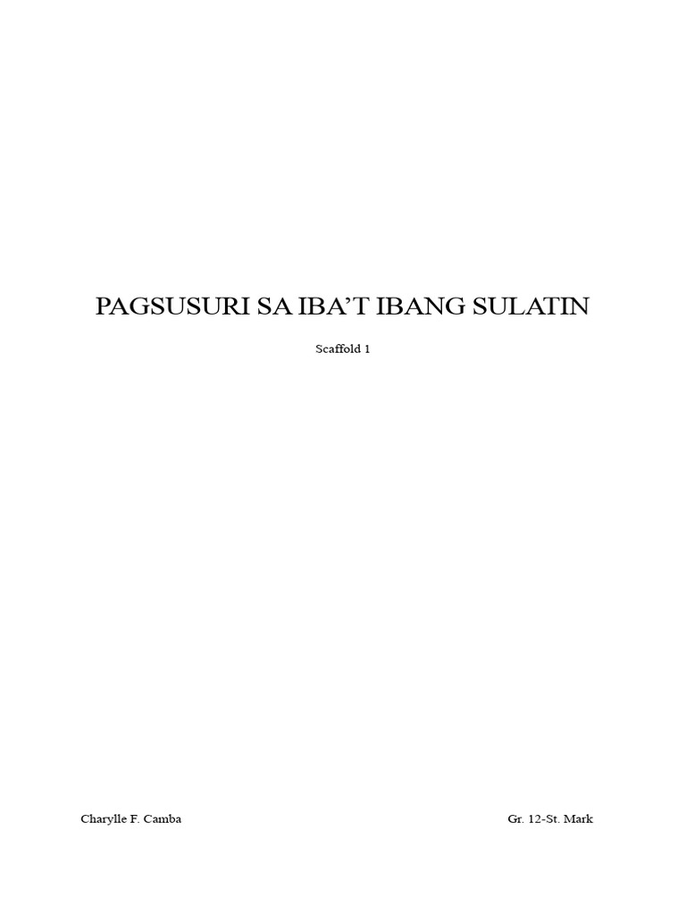 Akademikong PAgsulat Compi | PDF