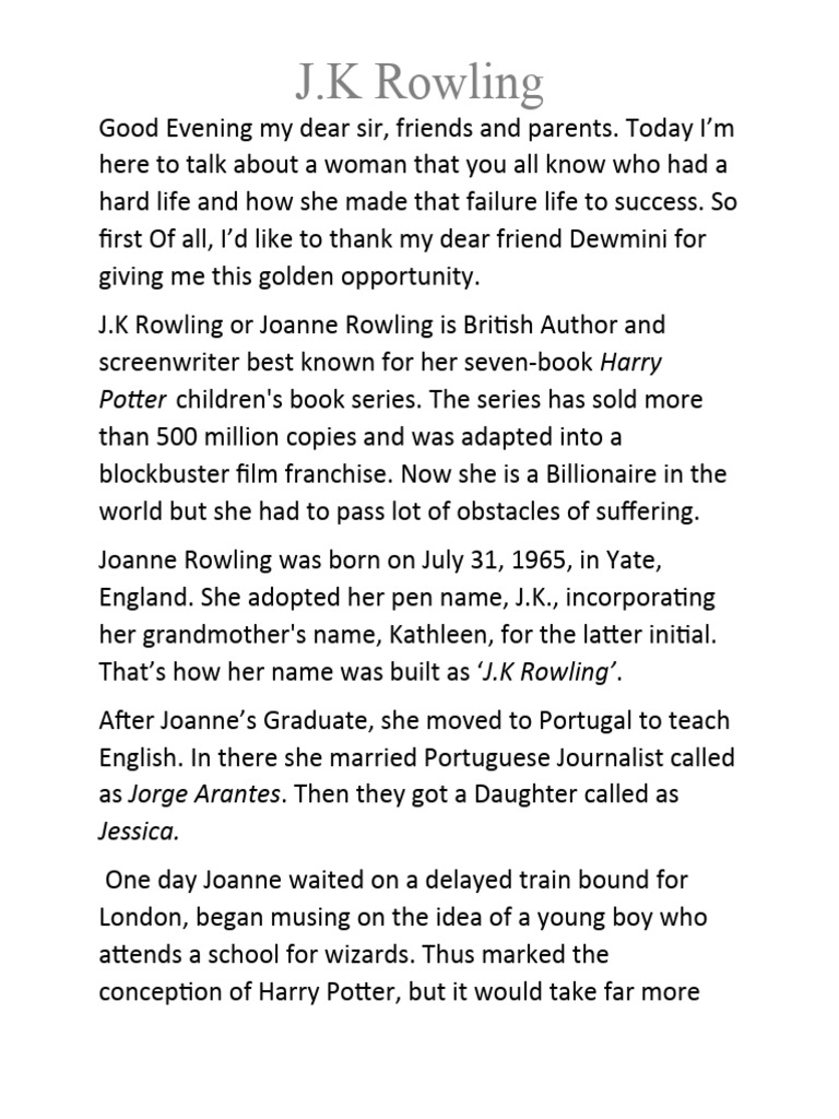 J K Rowling | PDF | Mystery, Thriller & Crime Fiction | General Fiction