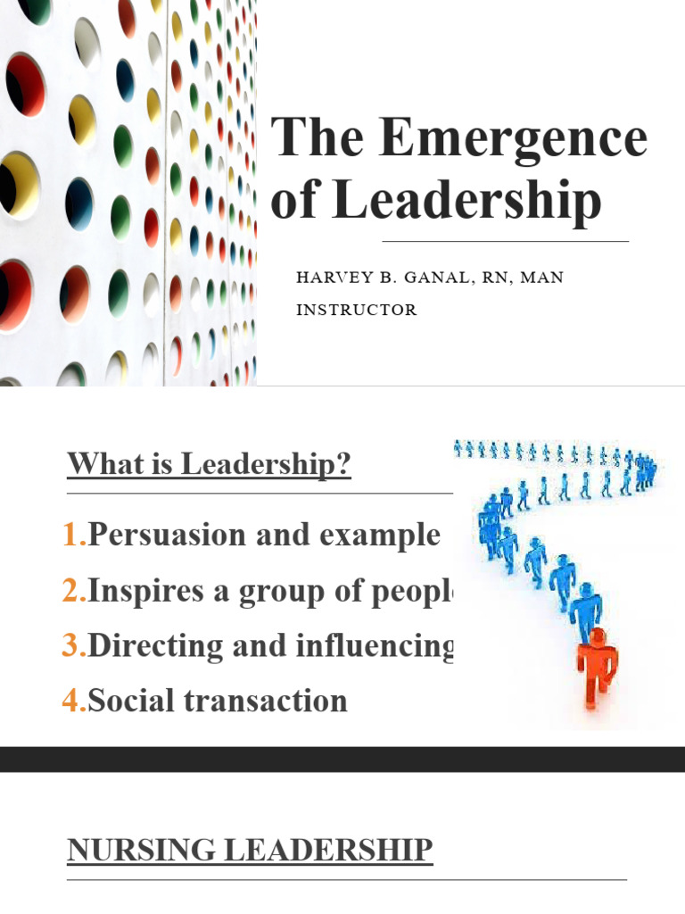 PPT1. The Emergence of Leadership | PDF