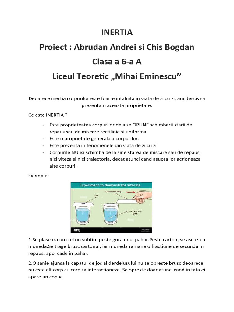 INERTIA | PDF