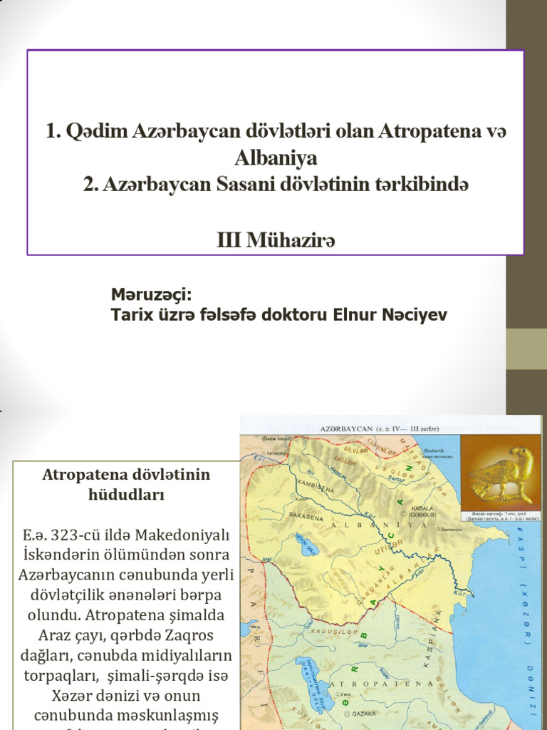 Azərbaycan Tarixi - Mühazirə 3 | PDF