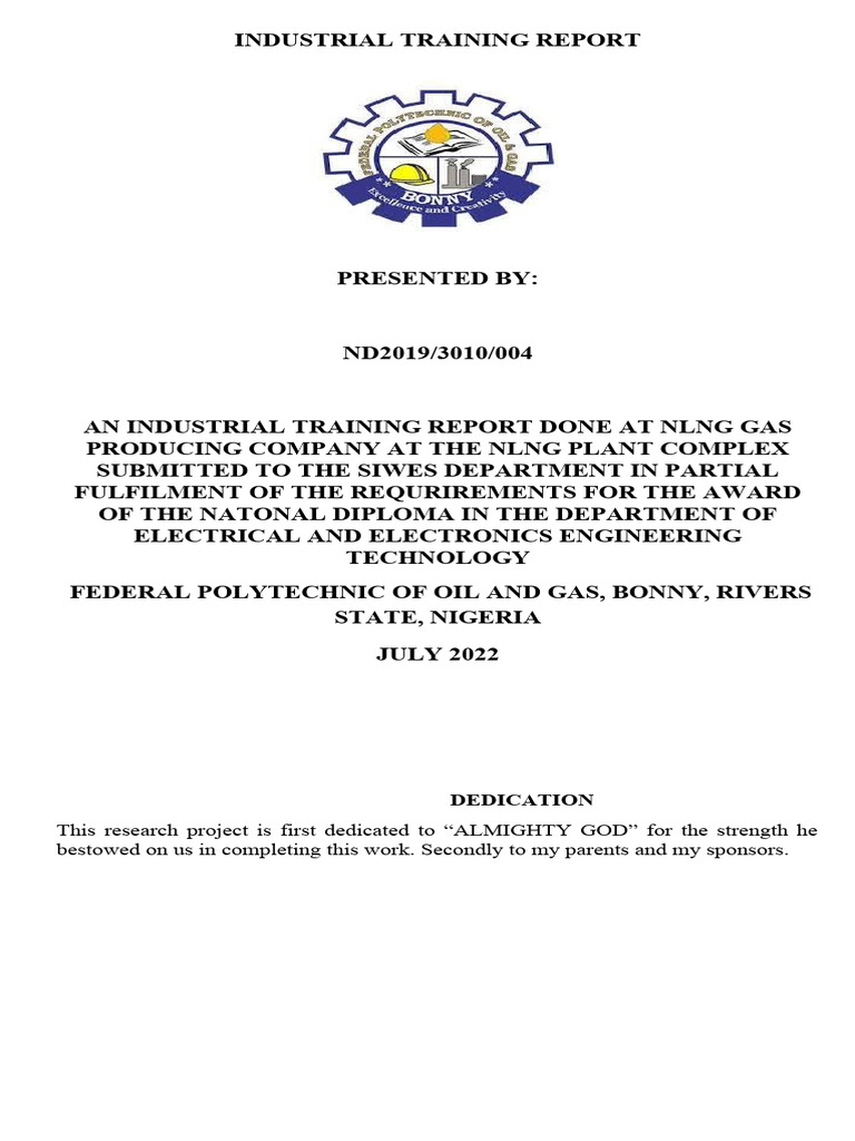 Industrial Training Report | PDF