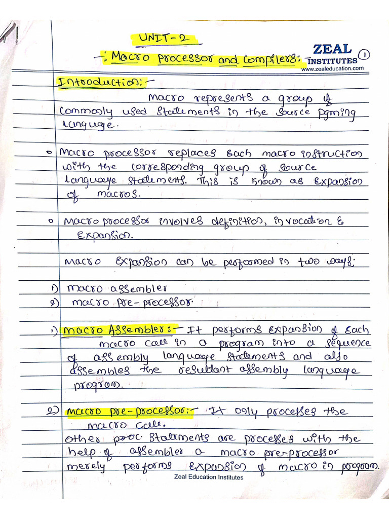 Spos Handwritten Notes Unit 2 | PDF