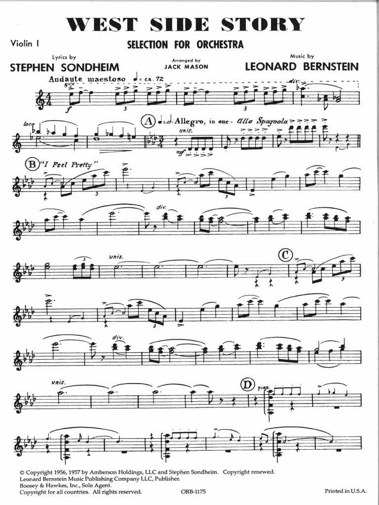 Berstein West Side Story Archi | PDF