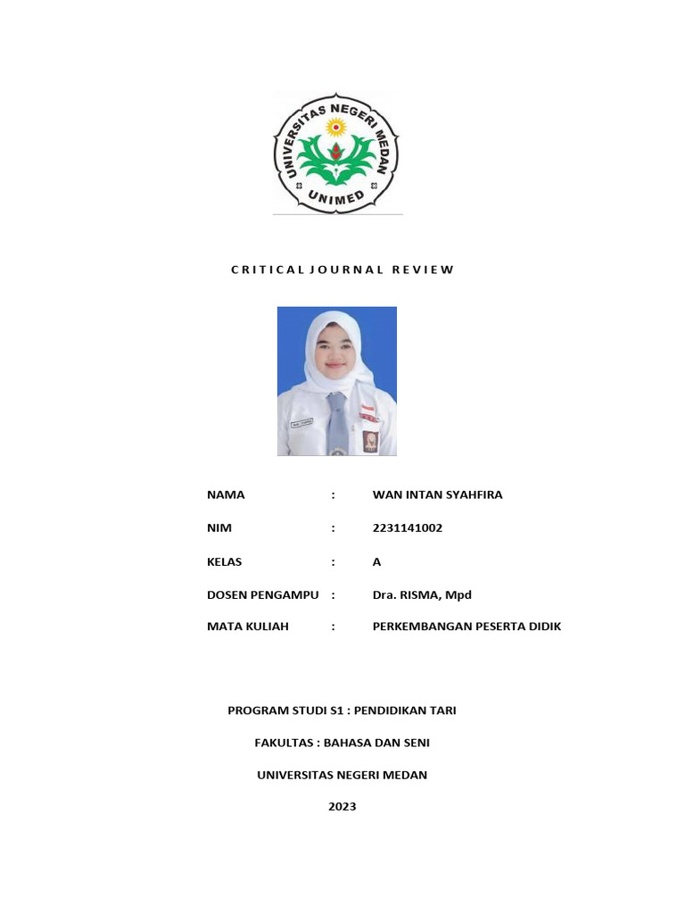 CJR - Wan Intan Syahfira 2023 | PDF