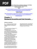 Answers to Problems for Managerial Accounting, 17th Edition by Ray ...