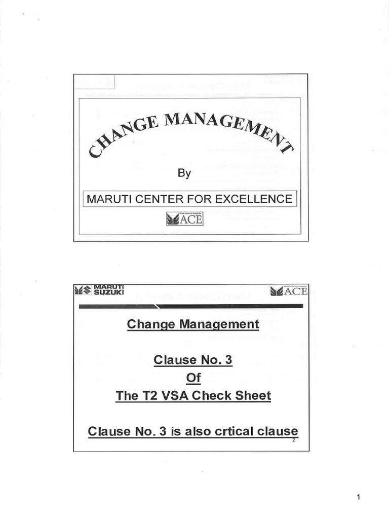 4M Change MGT | PDF
