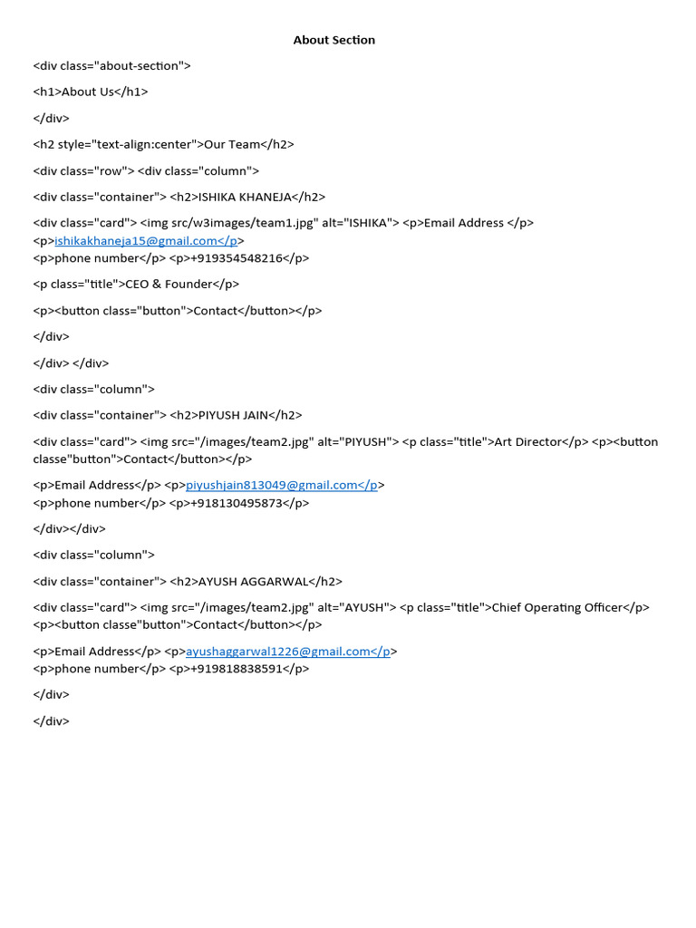 Web Pages Codes | PDF | Smartphone | Camera