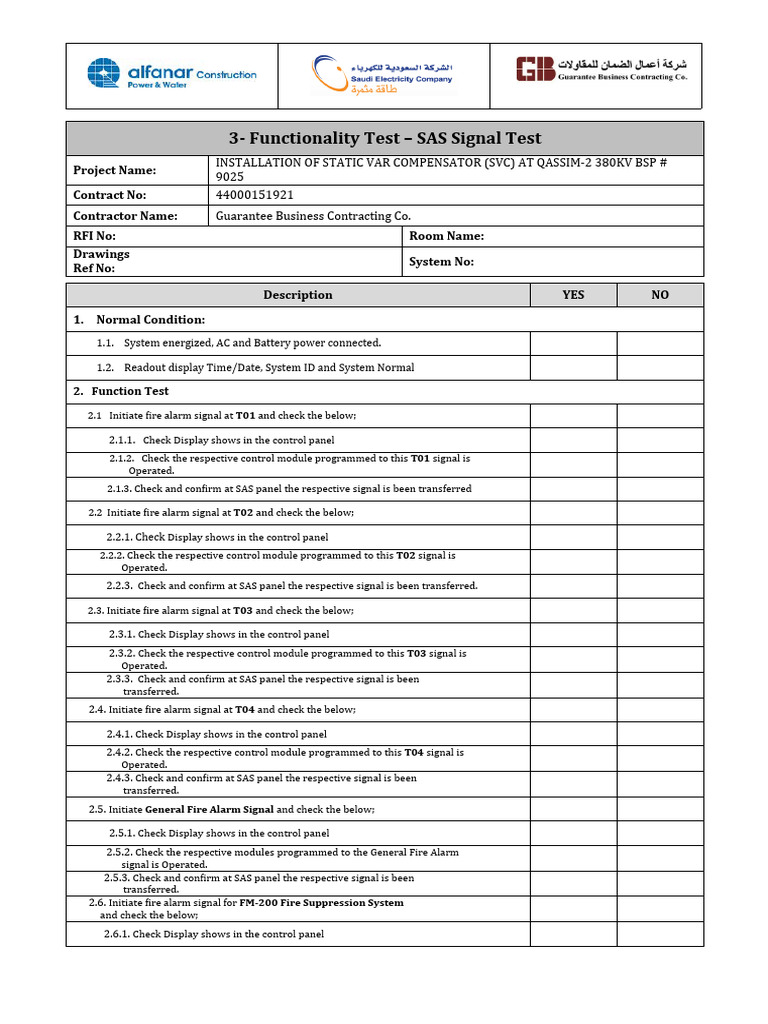 3 - Functionality Test - SAS | PDF | Electrical Engineering | Electricity