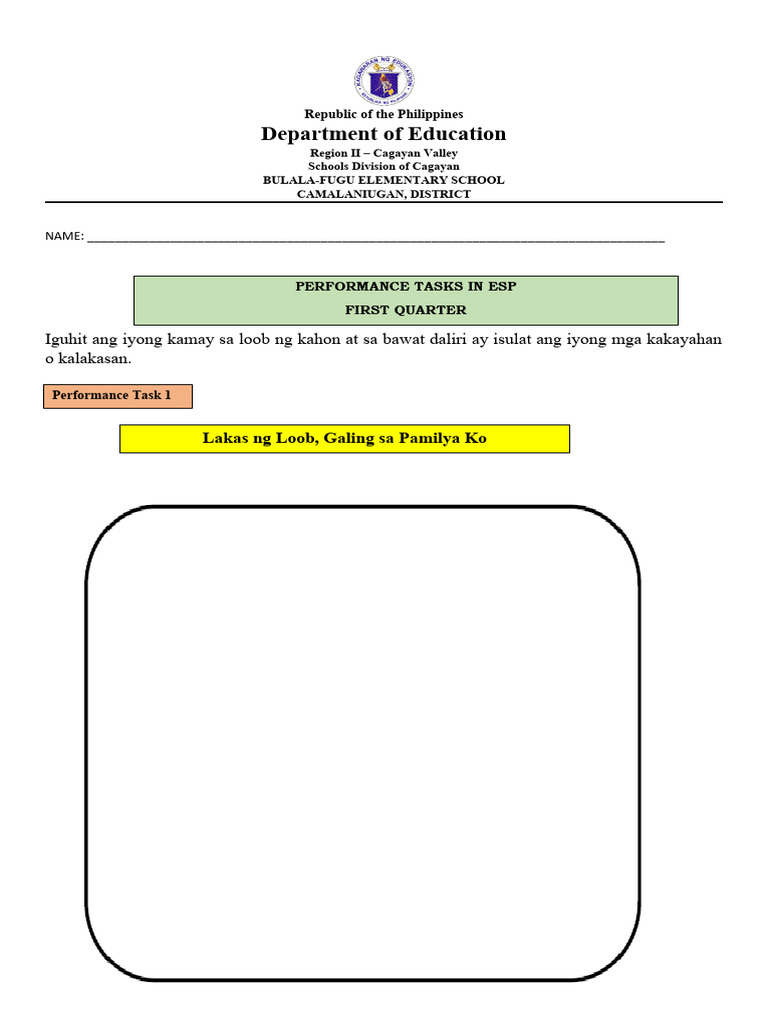 Performance Tasks ARALING PANLIPUNAN | PDF